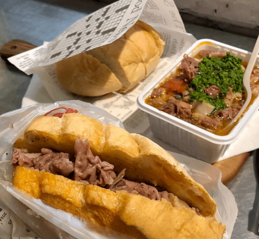 A late-night food stall serving tripe sandwiches 🍔 by Hannah Turner ...